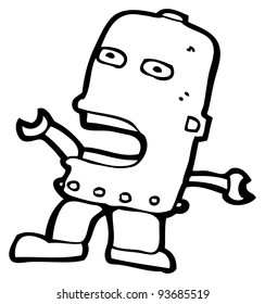 Singing Robot Cartoon Raster Version Stock Illustration 93685519 ...