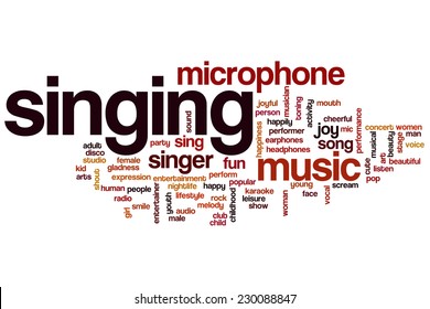 Singing Word Cloud Concept Stock Illustration 230088847 | Shutterstock