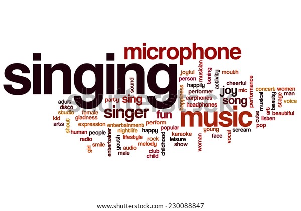 Singing Word Cloud Concept Stock Illustration 230088847 | Shutterstock