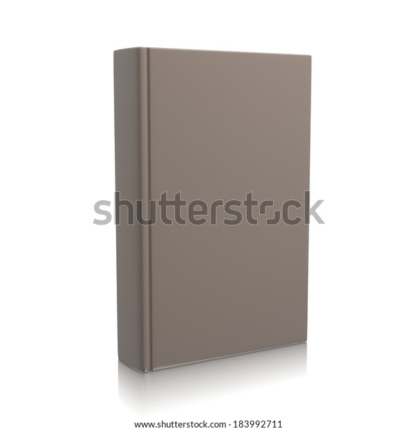 Single Closed Brown Book Upright On Stock Illustration 183992711 ...