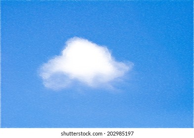 Single Cloud Illustration Stock Illustration 202985197 | Shutterstock