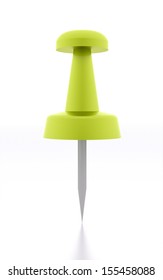 Single Green Push Pin Rendered Isolated Stock Illustration 155458088 ...