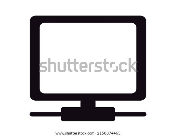 Single Images Personal Computer Communication Monitor Stock ...