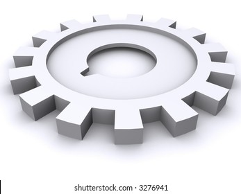 Single Isolated Gear Stock Illustration 3276941 | Shutterstock