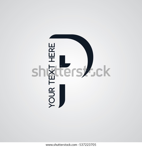 Single Letter P Theme Logotype Stock Illustration 537223705 | Shutterstock