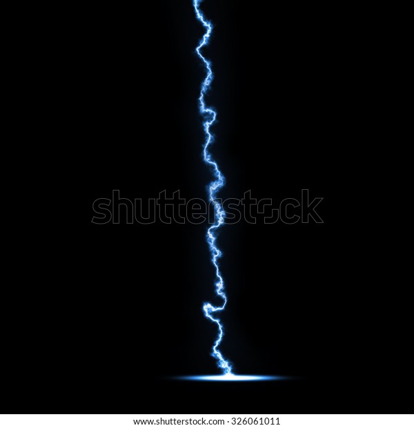 Single Lightning Strike Stock Illustration 326061011 | Shutterstock