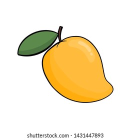 Aesthetic Cool Mango Vector Illustration Aesthetic Stock Vector ...