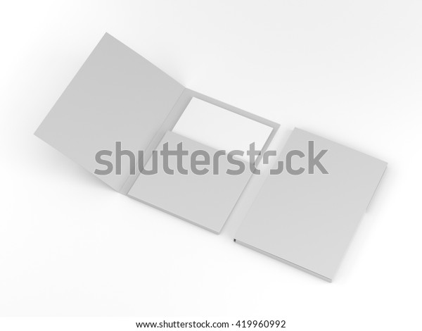 Single Open Blank A4 Size Folder Stock Illustration 419960992 ...