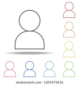 Single Person Icon Elements Web Multi Stock Illustration 1201473616 ...