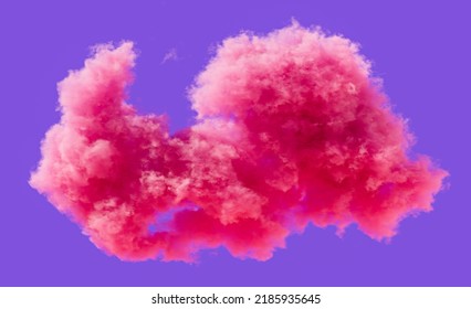 Single Pink Cloud Formation Romantic Soft Stock Illustration 2185935645 ...