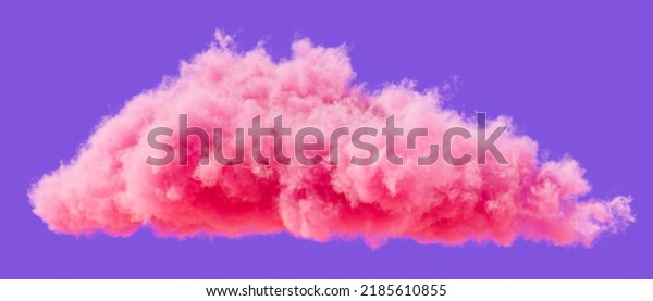 Single Pink Cloud Formation Romantic Soft Stock Illustration 2185610855 ...