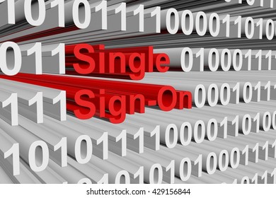 Single Sign On Form Binary Code Stock Illustration 429156844 | Shutterstock
