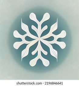 Single Snowflake Flat Illustration Render By Stock Illustration ...
