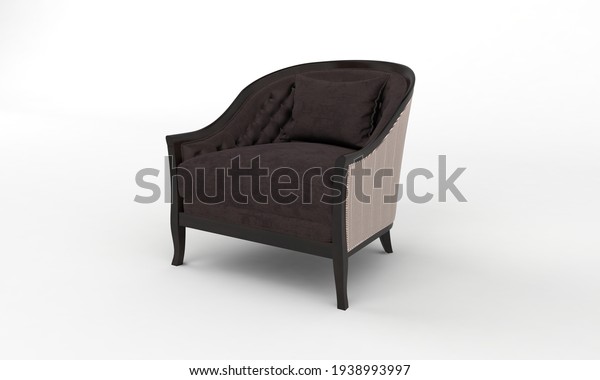 Single Sofa Chair Side View Furniture Stock Illustration 1938993997 ...