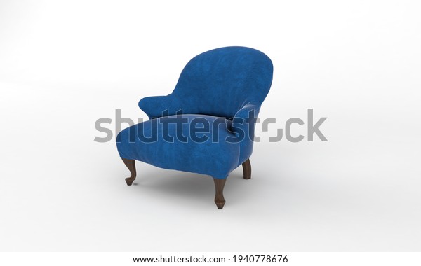 Single Sofa Chair Side View Furniture Stock Illustration 1940778676 ...