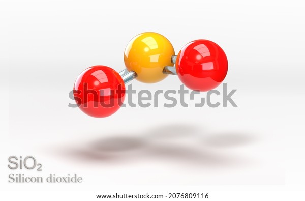 Sio2 Silicon Dioxide Molecule Sodium Silicon Stock Illustration ...