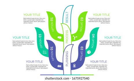 Six Branches Tree Process Chart Slide Stock Illustration 1675927540 ...