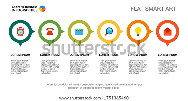 Six Step Process Chart Arrow Diagram Stock Illustration 1751365460 ...