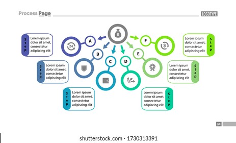 Six Step Process Chart Design Element Stock Illustration 1730313391 ...