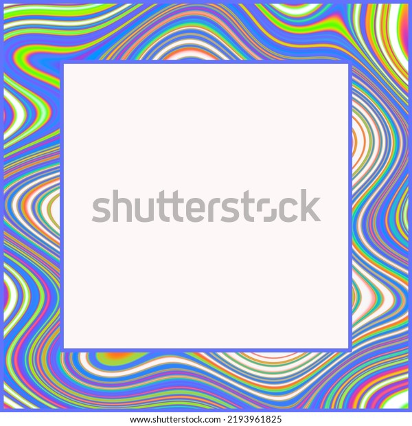 Sixties Style Psychedelic Frame Border Stock Illustration 2193961825 ...