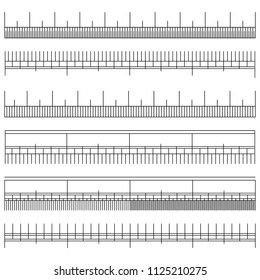 Size Indicator Set Different Types Unit Stock Illustration 1125210275 ...