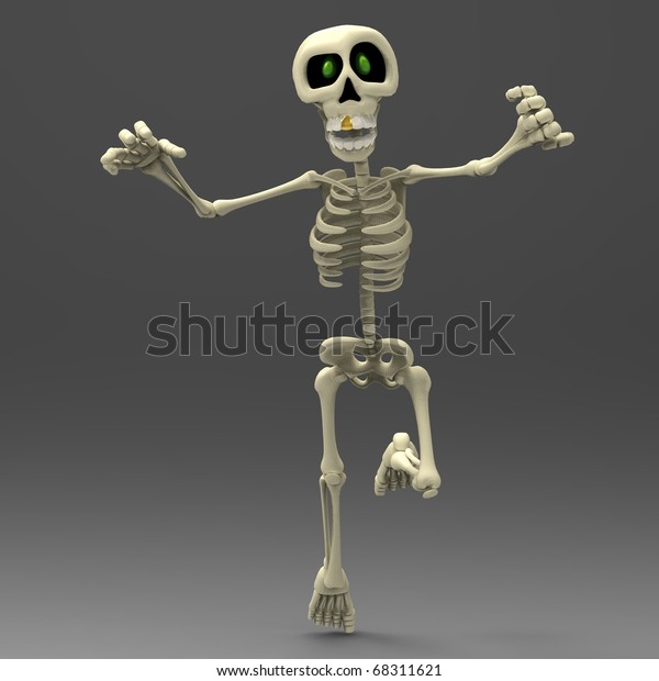 Skeleton Cartoon Coming Stock Illustration 68311621 | Shutterstock