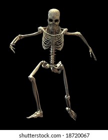 Human Skeleton On Black Background Stock Photo (Edit Now) 1067475461