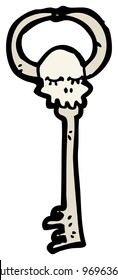 Skeleton Key Cartoon Stock Illustration 96963692