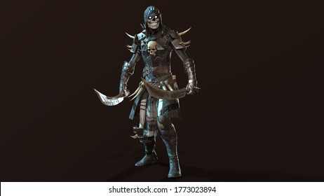 Skeleton Render 3d Model On Background Stock Illustration 1773023894 ...