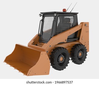 578 Skid loader white background Images, Stock Photos & Vectors ...