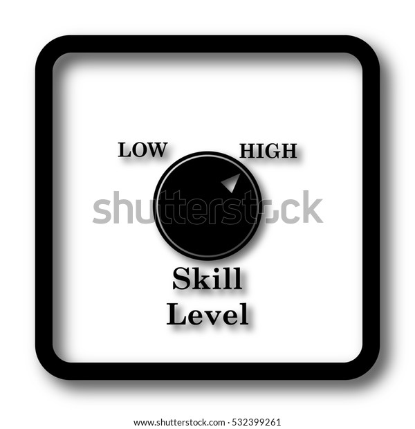 Skill Level Icon Black Website Button Stock Illustration 532399261 ...