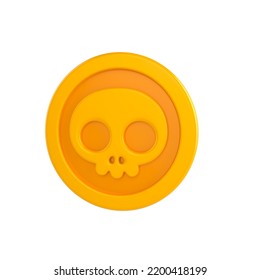 Skull Coin 3d Rendering Stock Illustration 2200418199 | Shutterstock
