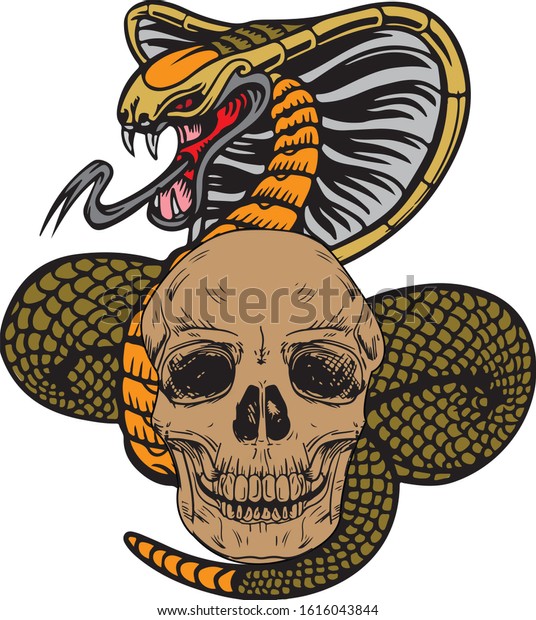 Skull King Cobra Stock Illustration 1616043844 | Shutterstock