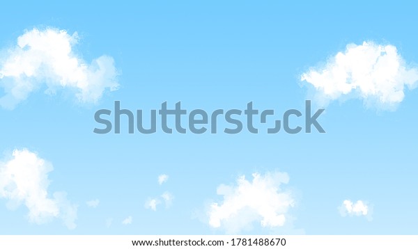 Sky Cloud Digital Painting Stock Illustration 1781488670 | Shutterstock