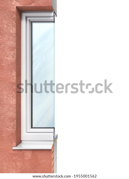 Slice Window Wall See Structure Layers Stock Illustration 1955001562 ...