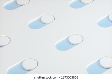 Slide Switch Touch Button Science Technology Stock Illustration ...