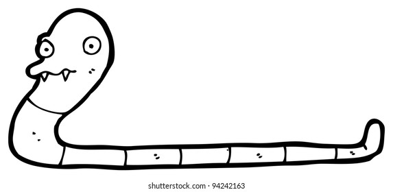 Slithering Cartoon Snake Raster Version Stock Illustration 94242163