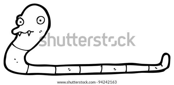 Slithering Cartoon Snake Raster Version Stock Illustration 94242163