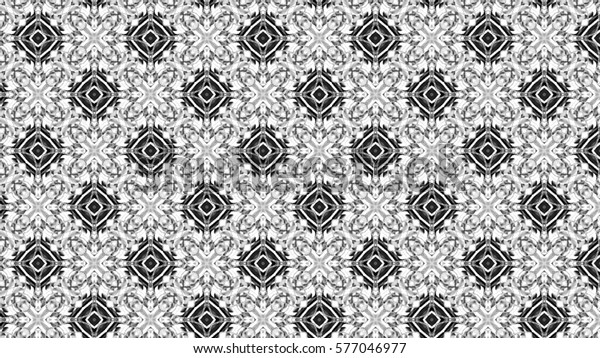 Sloping Melting Rectangle Black White Ornament Stock Illustration 577046977