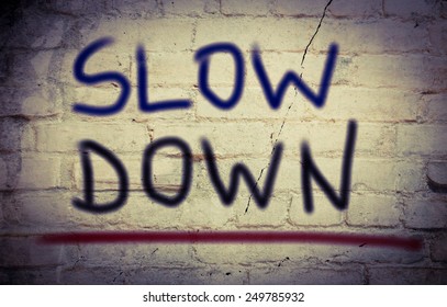 Slow Down Concept Stock Illustration 249785977
