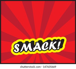 Smack Comic Expression Text Background Stock Illustration 147635669 ...