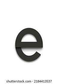Small Letter E Made Several Black Stock Illustration 2184413537 ...