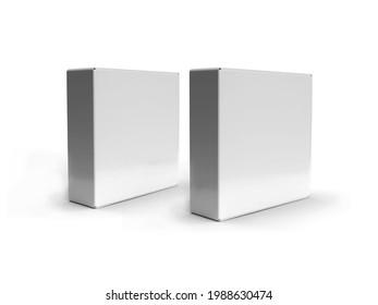 Small Square Box Packaging 3d Illustration Stock Illustration ...