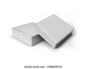 Small Square Box Packaging 3d Illustration Stock Illustration ...