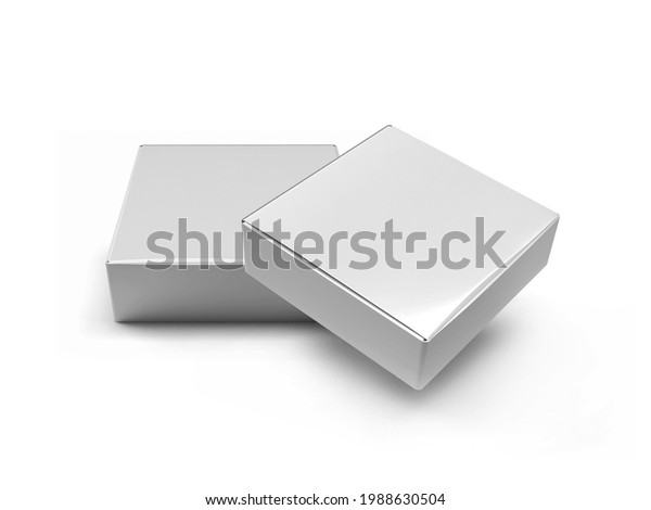 Small Square Box Packaging 3d Illustration Stock Illustration ...