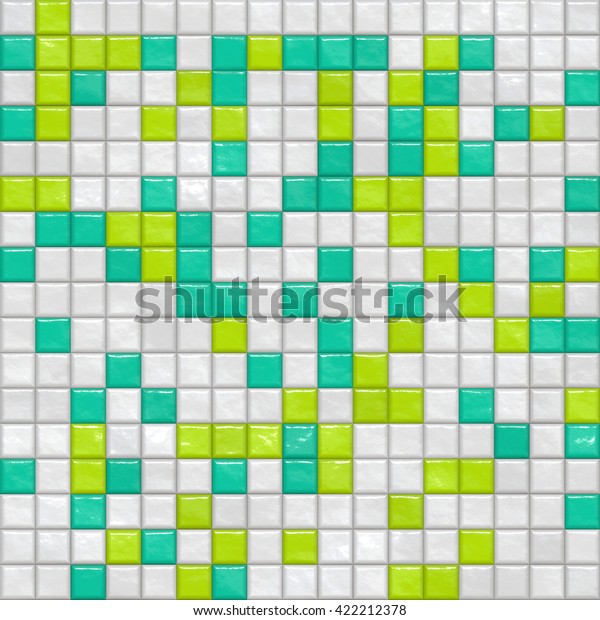 Small Square Ceramic Tiles Texture Background Stock Illustration 422212378