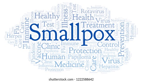 Smallpox Word Cloud Made Text Only Stock Illustration 1222588642 ...