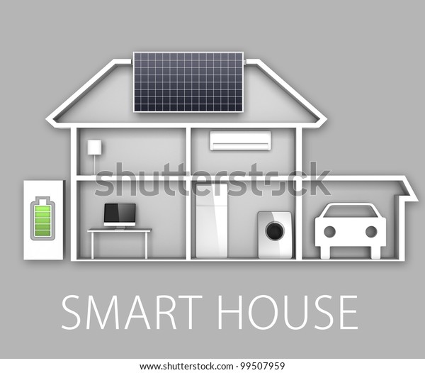 Smart House Concept Stock Illustration 99507959 | Shutterstock