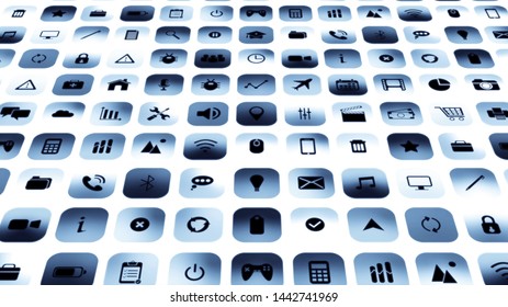 Smart Phone Apps Software Screen Device Stock Illustration 1442741969 ...
