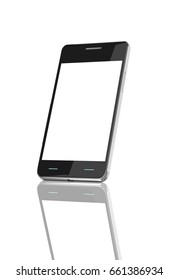 Smart Phone Mobile Phone Empty Screen Stock Illustration 661386934 ...